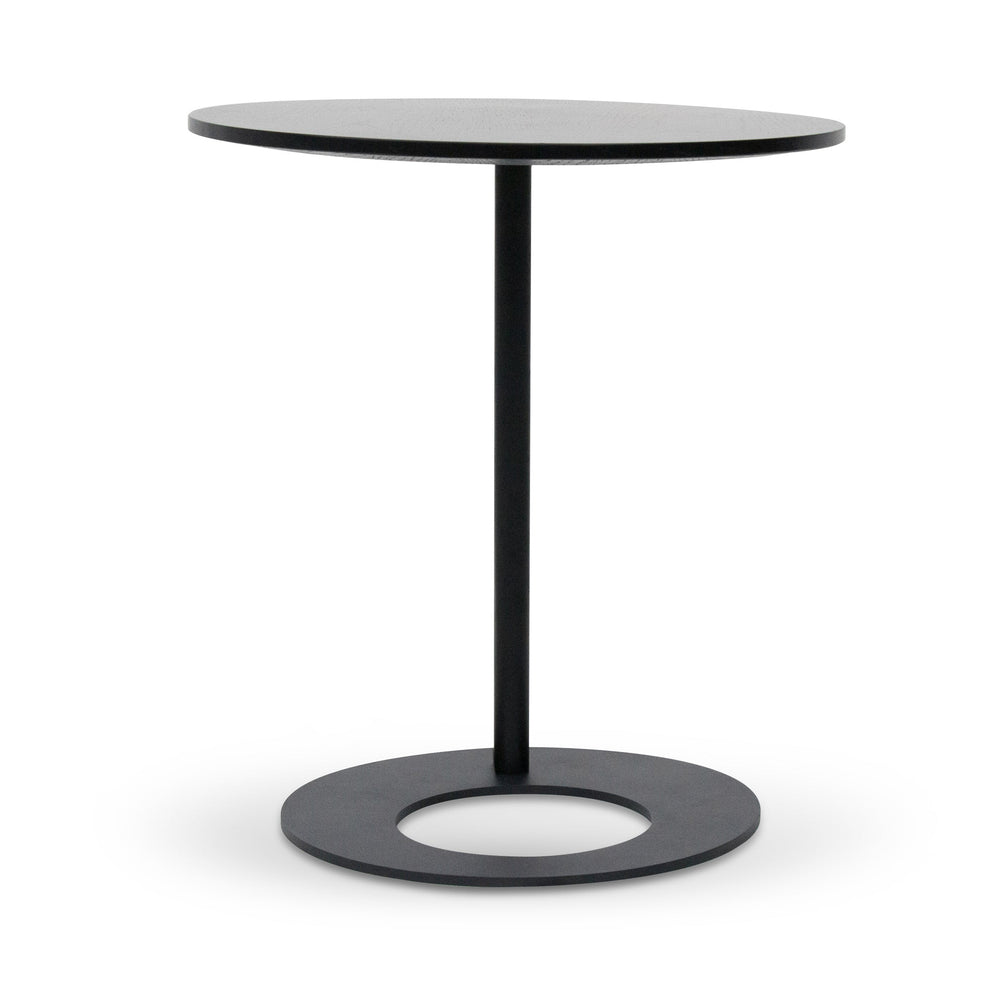 CCF8161-SU 50cm Wooden Side Table - Full Black – Culture Commercial.com.au