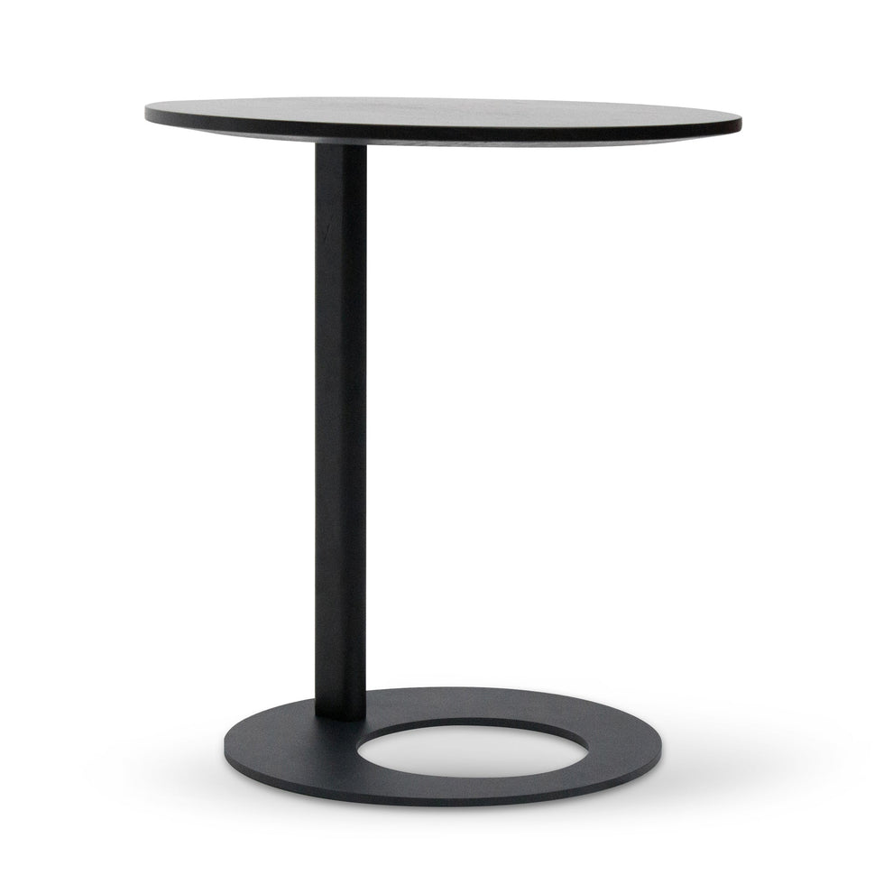 CCF8161-SU 50cm Wooden Side Table - Full Black – Culture Commercial.com.au